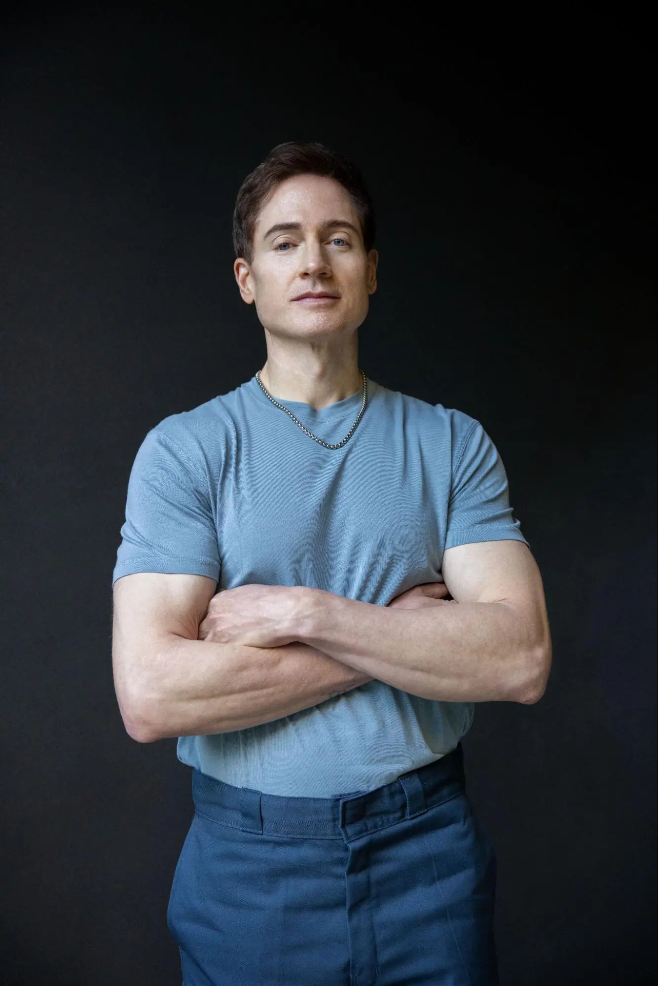 Bryan Johnson with arms crossed
